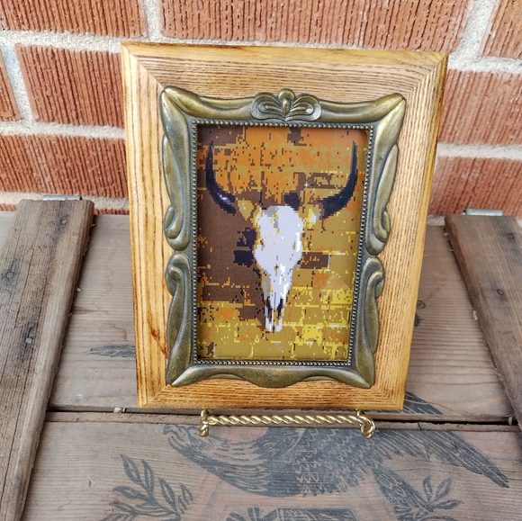 Art | 8 Bit Longhorn Framed Mini Art Print Lofi Pixel Art By Neon Nicho ...